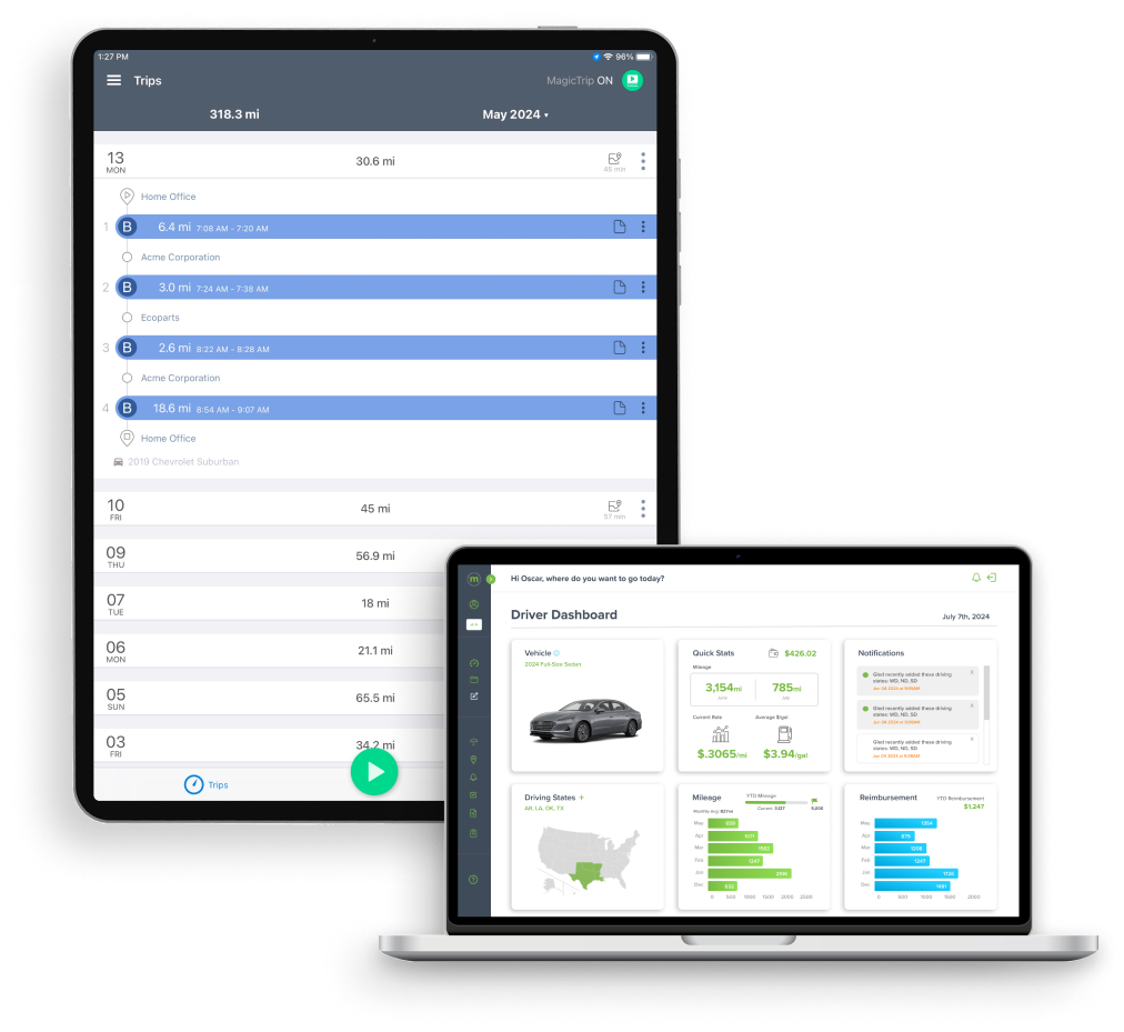 mLog - Automated Mileage Tracking App - Free Trial